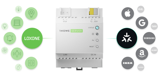 1Home Server for KNX/Loxone/Crestron. Full integration with Apple Home – KNX Supply