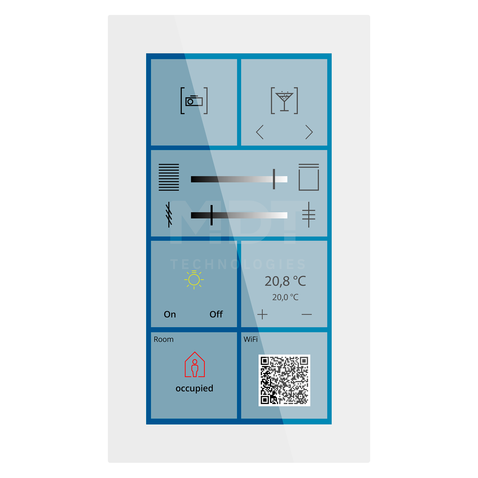 KNX Glass Touch Smart Plus 6 inch, KNX Data Secure, white – KNX Supply