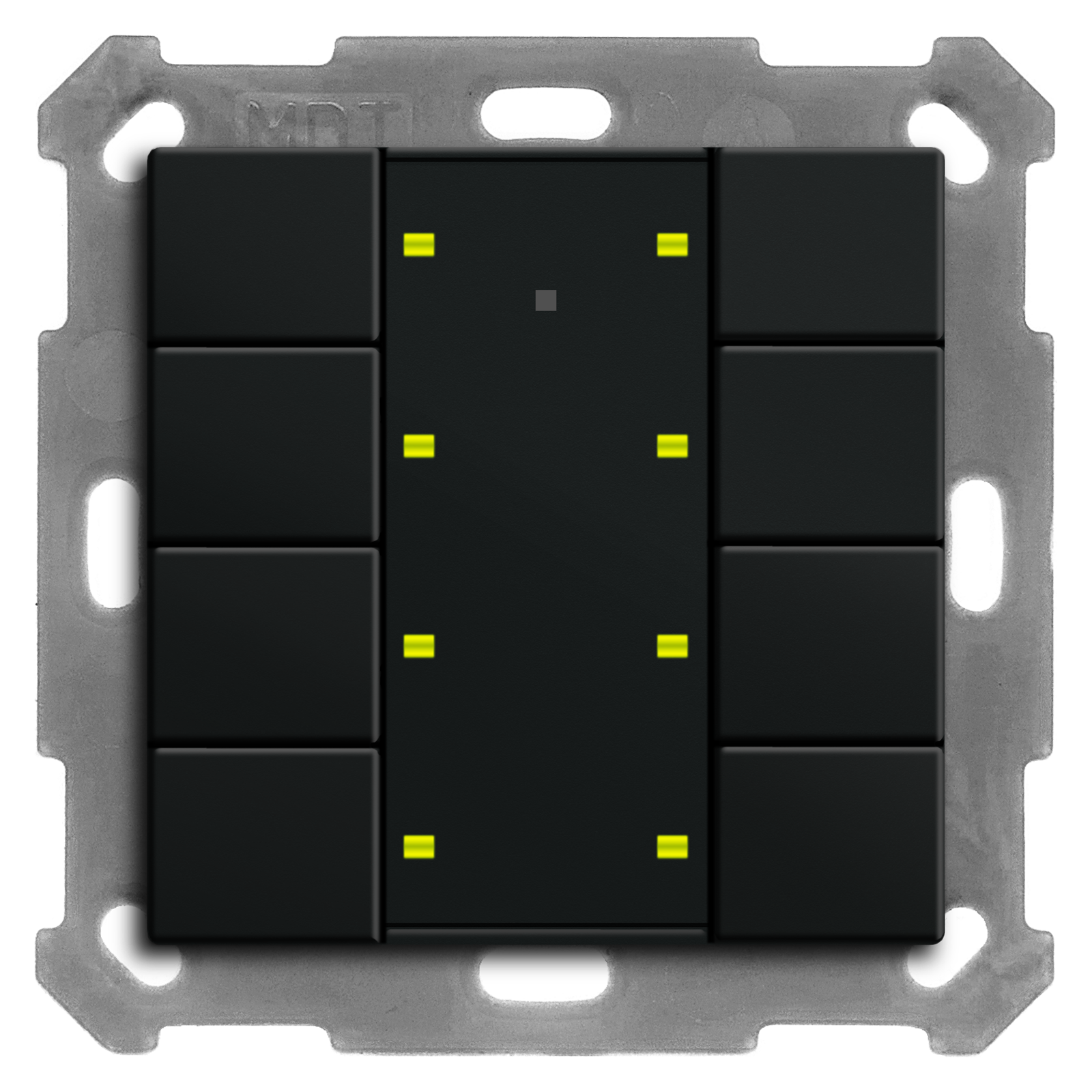 KNX Push Button Plus TS 55 8 gang, Black matt finish – KNX Supply