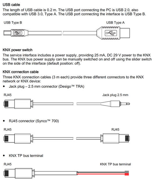 OCI702 USB-KNX Interface W/ Power Supply – KNX Supply
